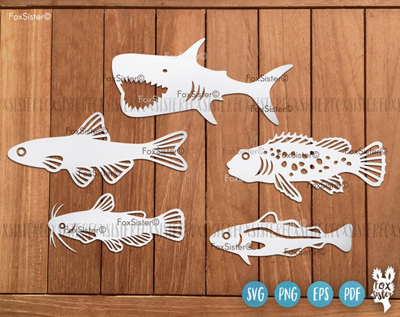 Fish Big Svg Bundle Gold Fish Clipart Template Whale Svg - Etsy UK
