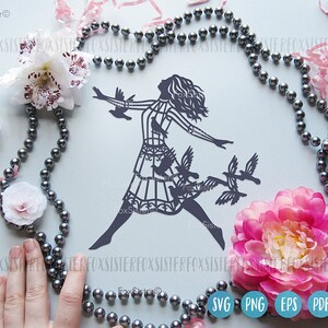 Free Spirit Svg for Cricut and Silhouette, Girl Svg, Foxsister, Quote ...