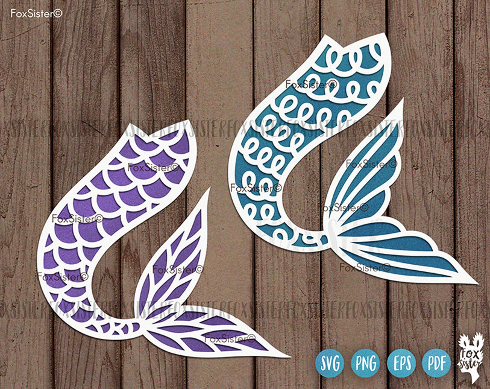 Mermaid tail svg for Cricut and Silhouette Mermaid svg | Etsy