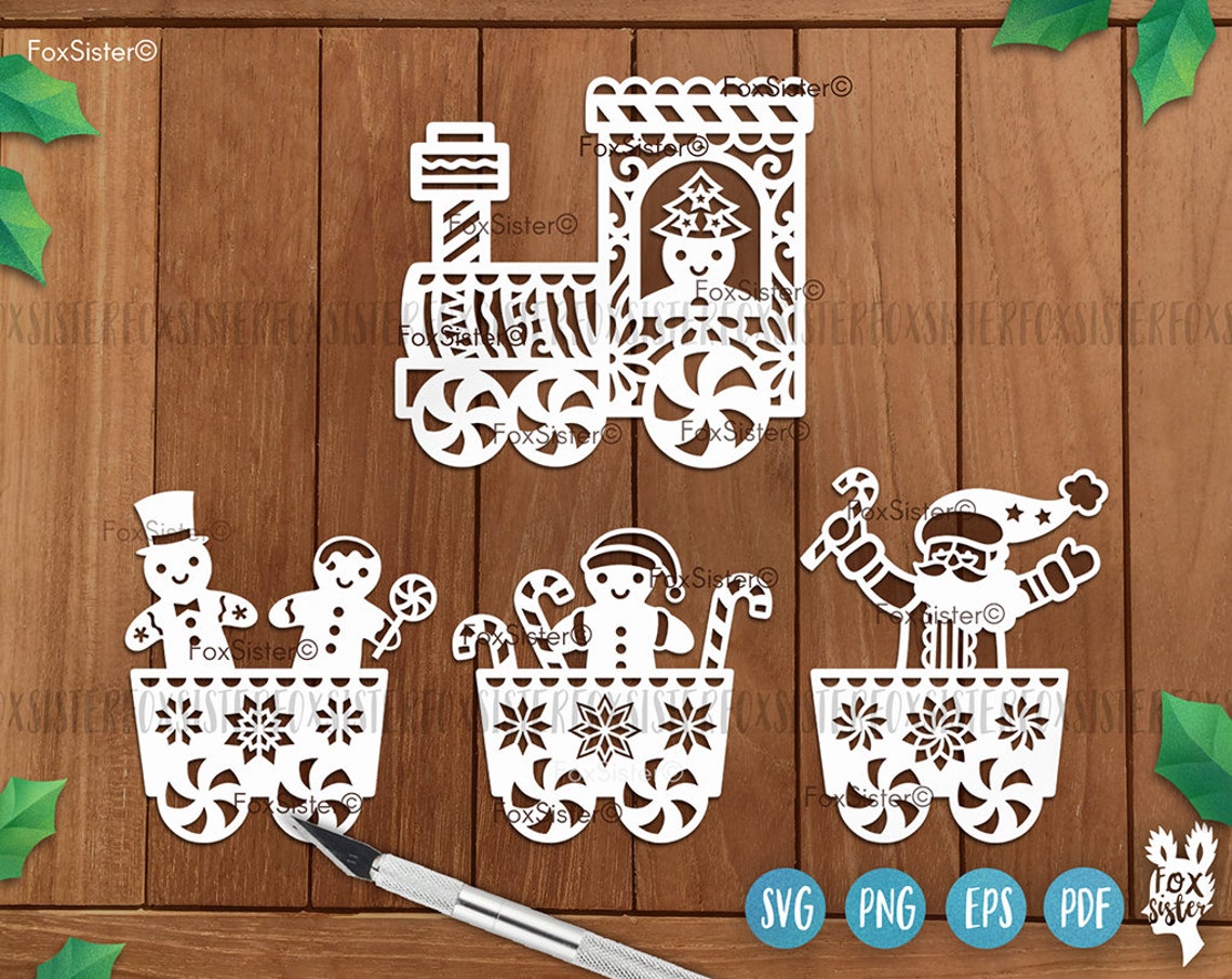 Train Set Svg Bundle Christmas Toy Svg Christmas Tree - Etsy