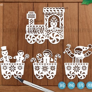 Train Set Svg Bundle, Christmas Toy Svg, Christmas Tree Ornament Svg ...