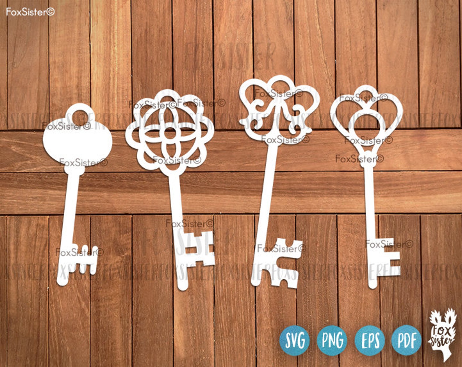30 Keys SVG Bundle Cut Files Vintage Keys Svg Vector Clipart - Etsy
