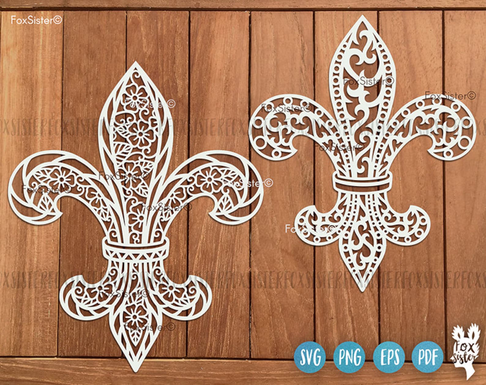 2 Fleur De Lis Svg Designs, Fleur De Lis Vector Clipart, Lily Svg ...