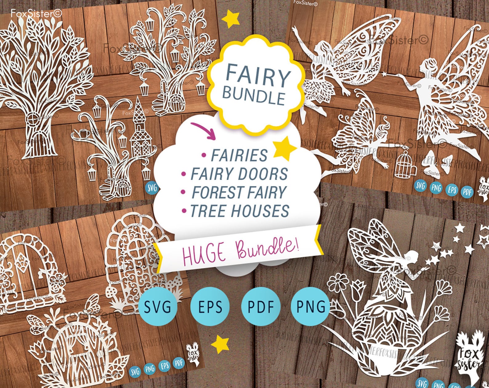 Fairy Svg Bundle for Cricut and Silhouette Fairy Clipart | Etsy