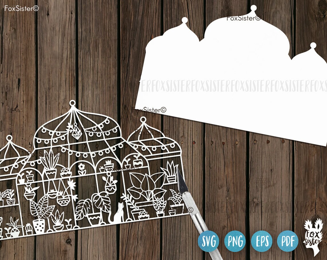 Greenhouse Svg Design for Cricut and Silhouette Gardening - Etsy