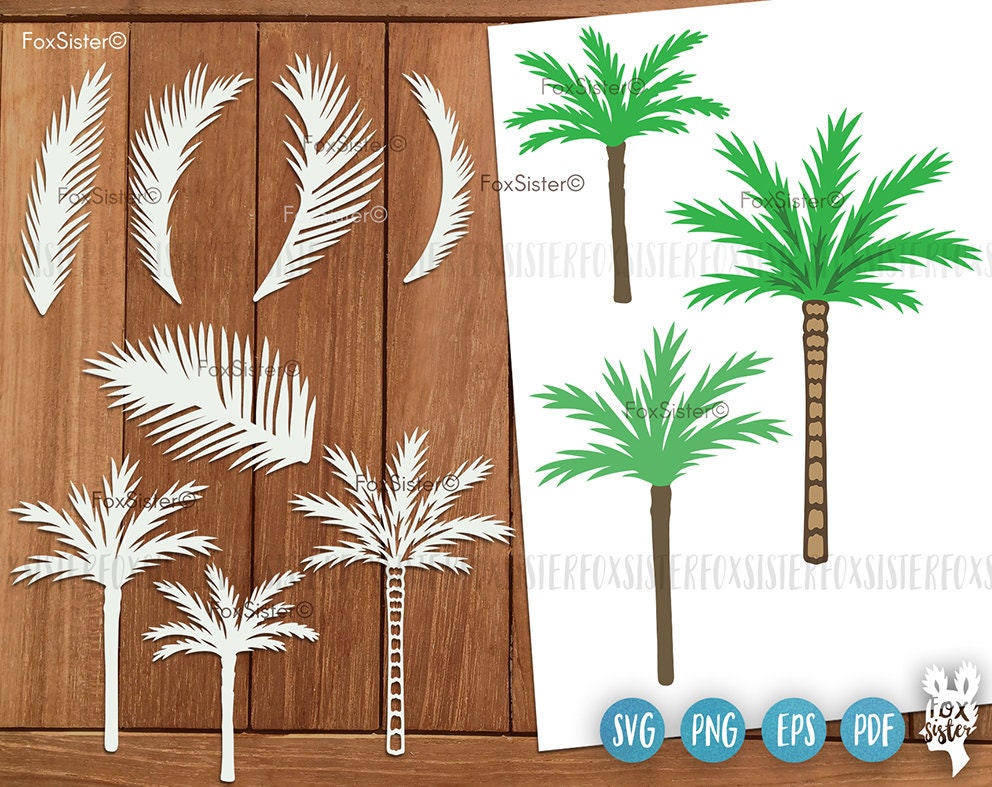 Palm Tree Svg for Cricut and Silhouette Trees Palm Tree - Etsy