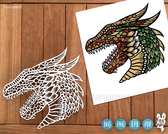 Dragon Svg Design for Cricut and Silhouette Dragon Printable - Etsy