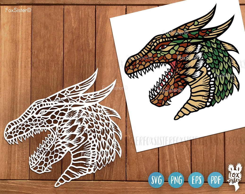 Dragon Svg Design for Cricut and Silhouette Dragon Printable - Etsy