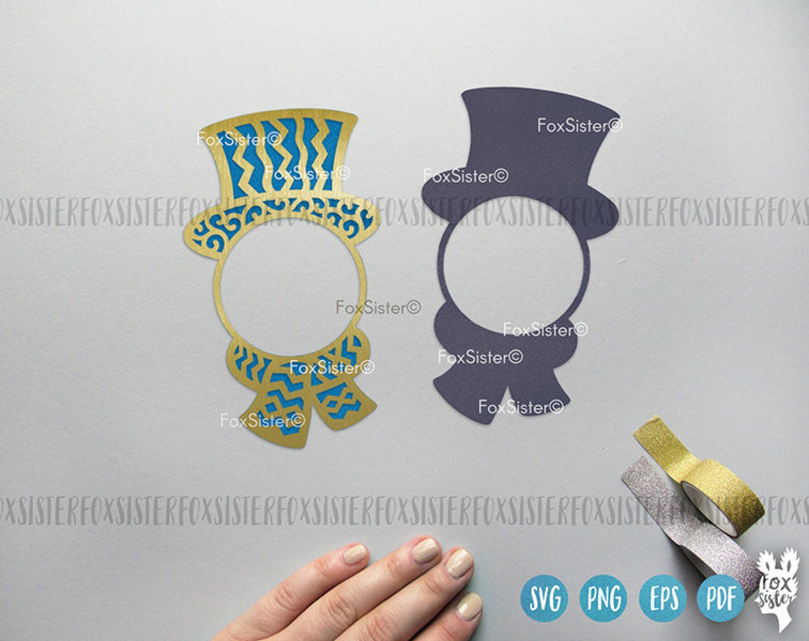 Christmas Monograms Svg Bundle, 6 Festive Monogram Frames Svg, Monogram ...