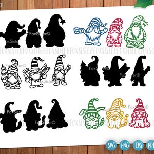 BIG Gnomes Svg Bundle for Cricut and Silhouette, Christmas Svg Files ...