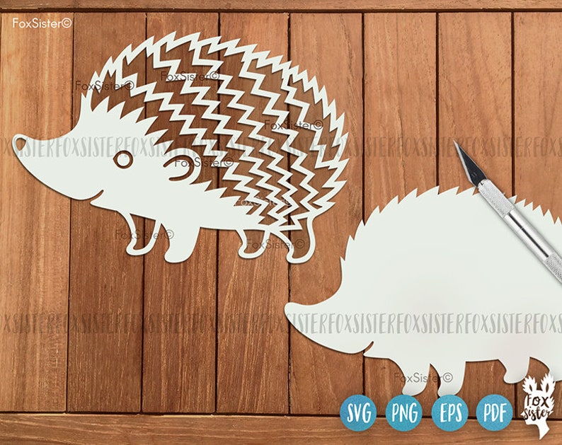 Hedgehog Svg for Cricut and Silhouette Foxsister Cute Animal - Etsy