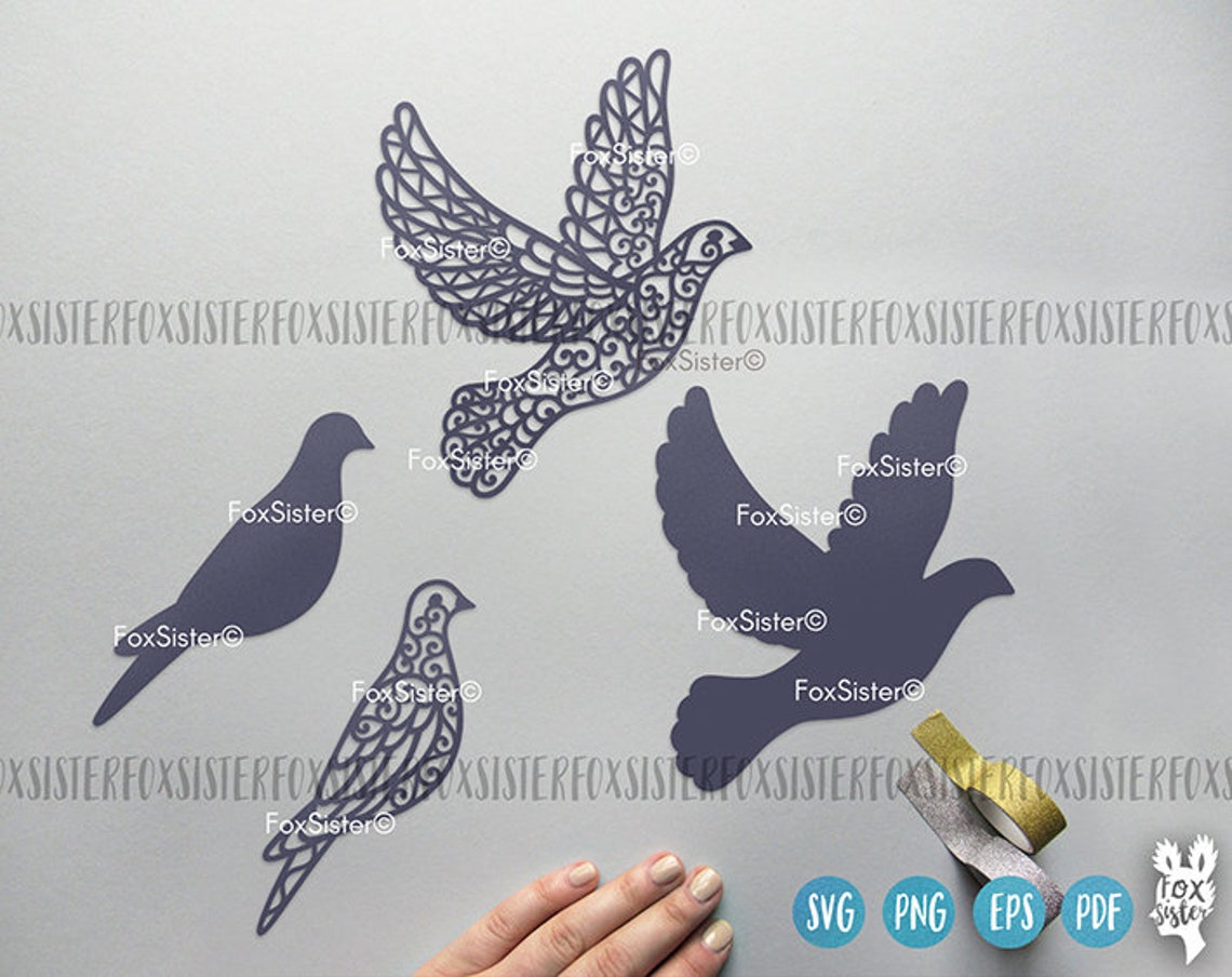 Dove Svg Bird Svg Files Birds Cut File Birds Clipart Birds - Etsy UK