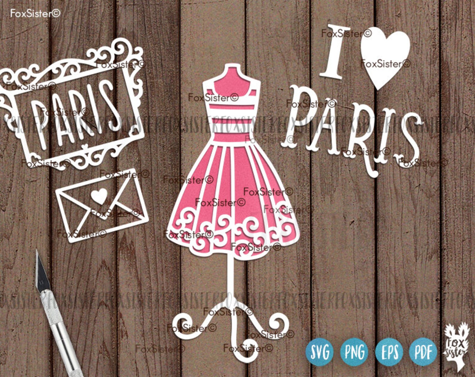 Paris Svg Bundle, Eiffel Tower Svg Fashion, Love Svg, Shopping, Travel ...