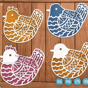 Chicken and Cockerel Svg for Cricut and Silhouette, Chicken Svg ...