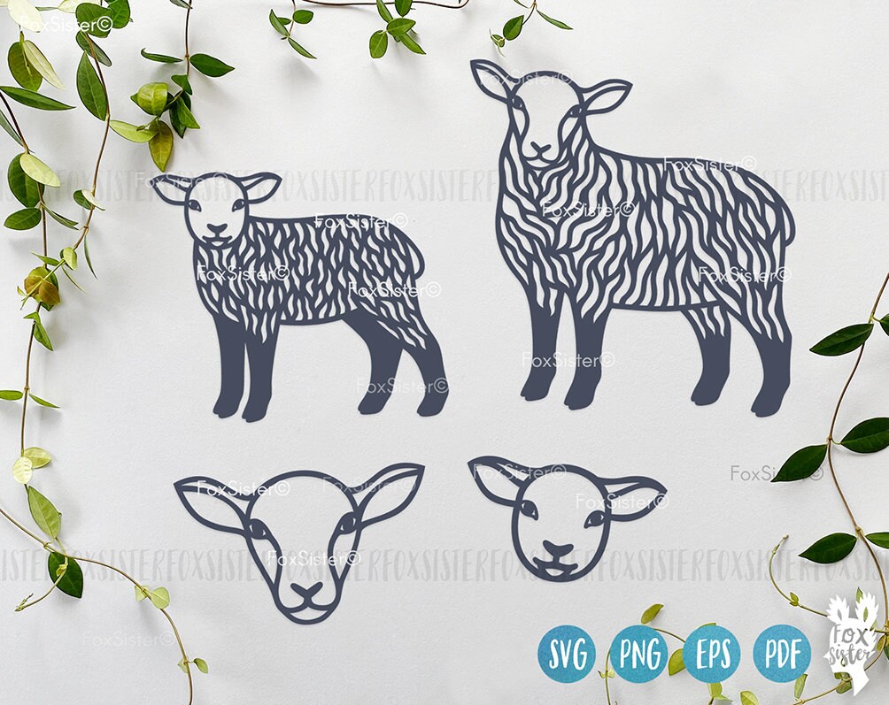 Sheep Svg for Cricut and Silhouette Farm Animal Svg Farm - Etsy