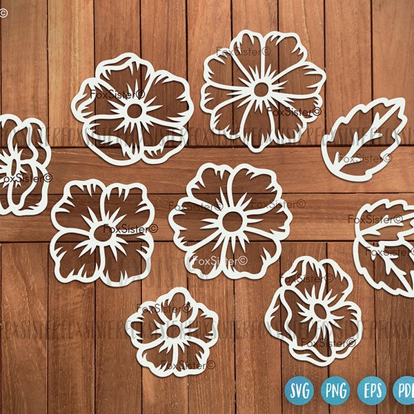 Flower Svg - Etsy
