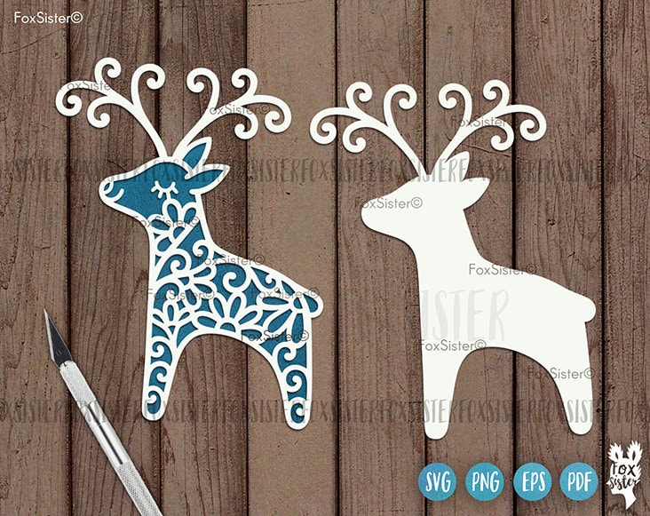 Deer Svg Bundle Cute Deer Svg Christmas Deer Svg Cut Files | Etsy