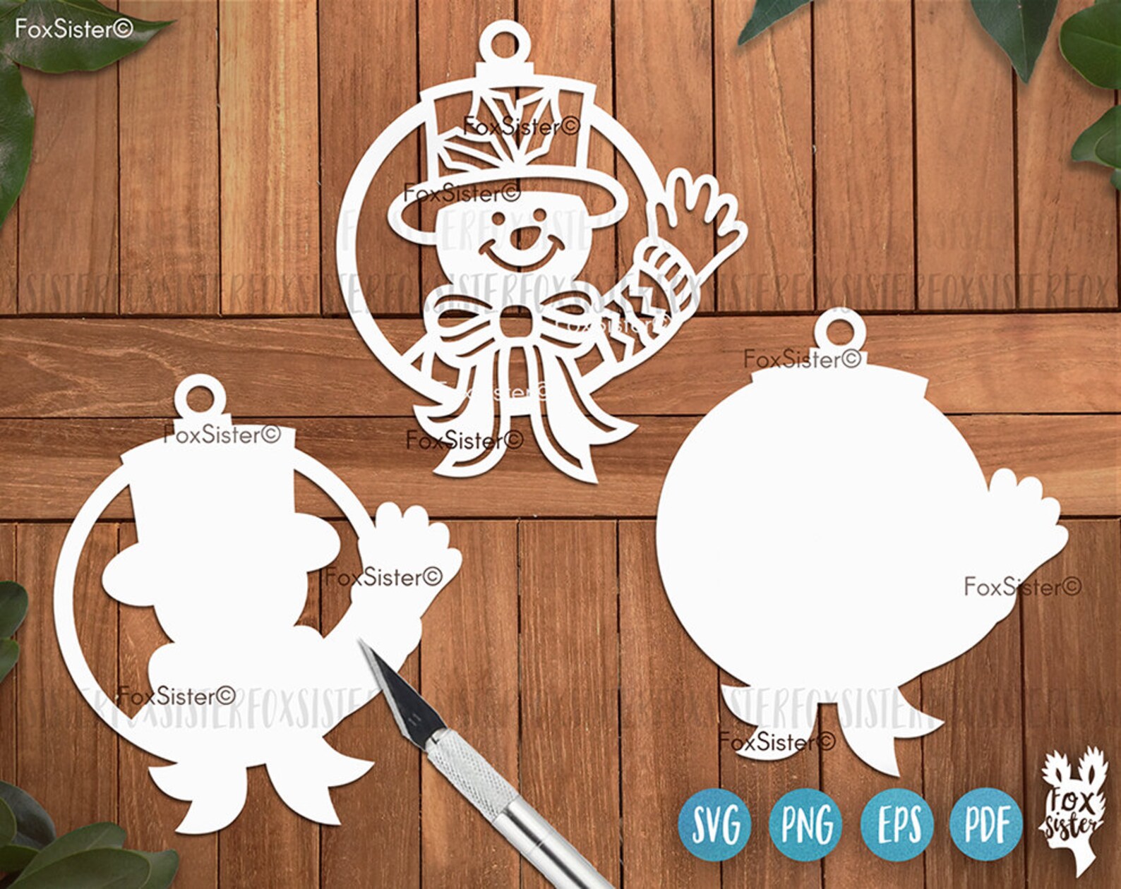 Christmas Bauble Svg Cut File Bundle for Cricut and - Etsy