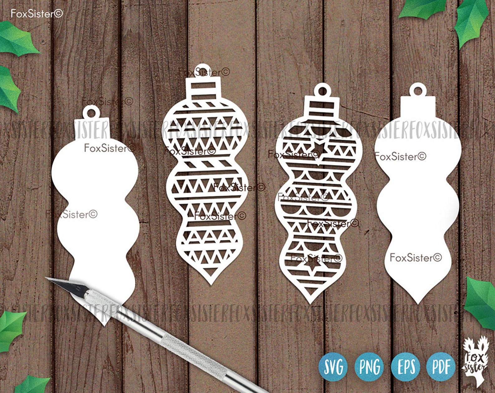 Christmas Bauble Svg Bundle Designs for Cricut and Silhouette - Etsy UK