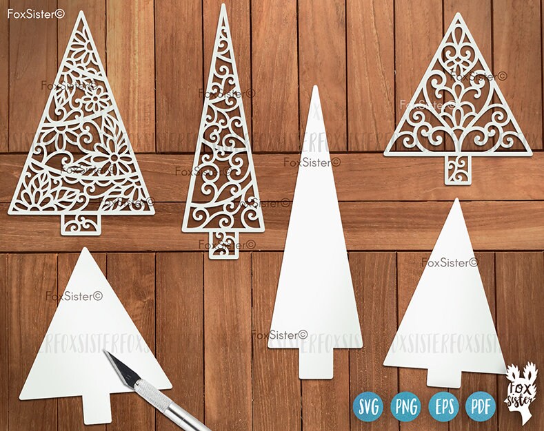 Christmas Tree Svg Bundle for Cricut and Silhouette Christmas - Etsy