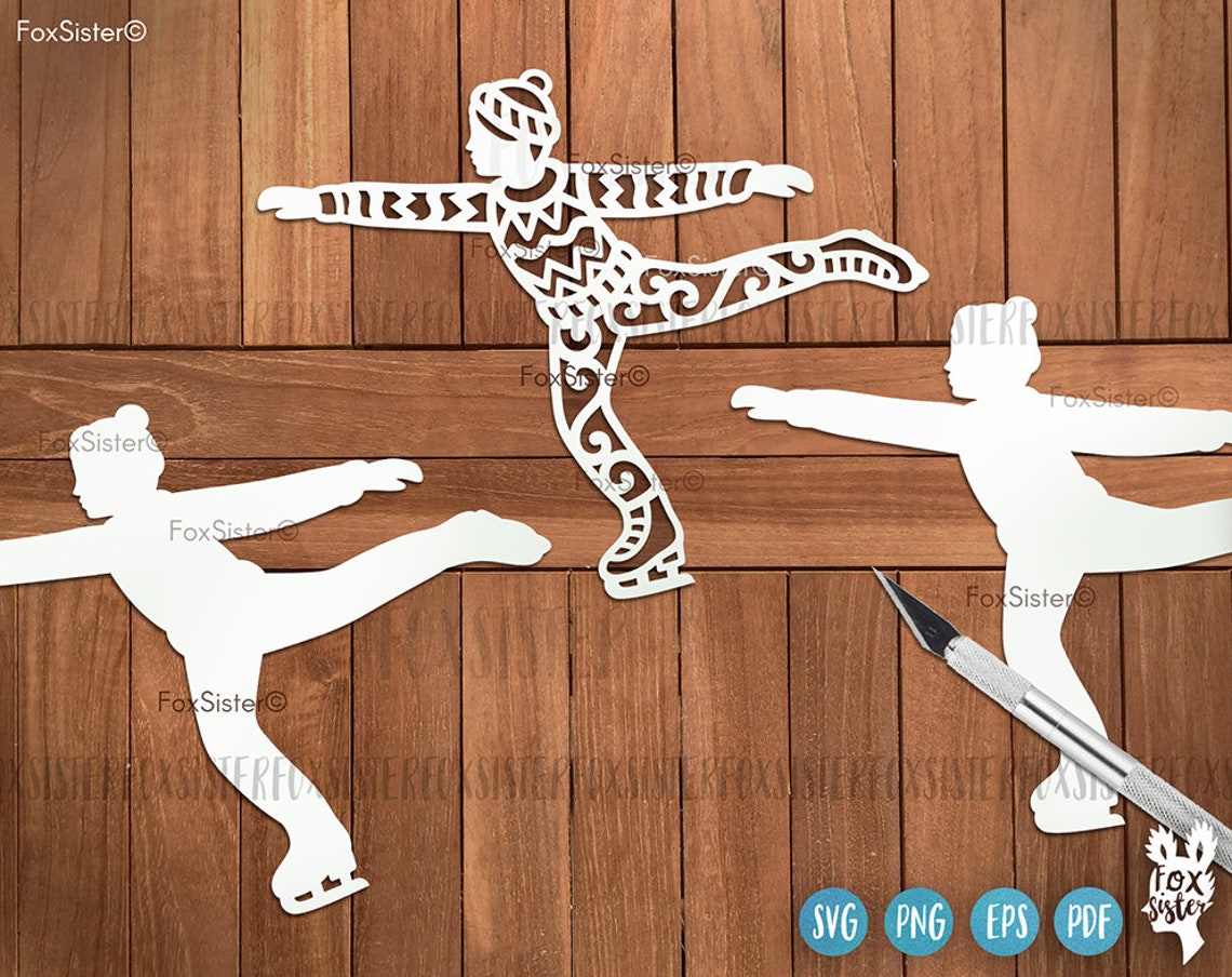 Ice Skating Svg Bundle for Cricut and Silhouette Ice Skating - Etsy