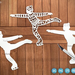 Ice Skating Svg Bundle for Cricut and Silhouette, Ice Skating Vector ...