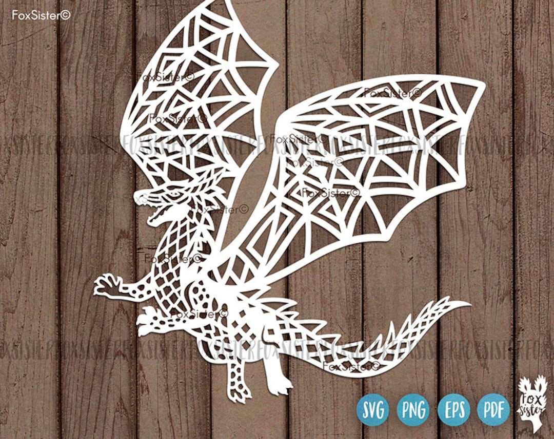 Dragon Svg Design for Cricut and Silhouette, Svg Dragon, Dragons Svg ...