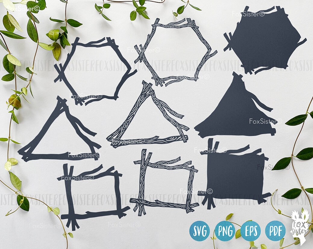Wooden Frames Svg for Cricut and Silhouette Wood Svg | Etsy