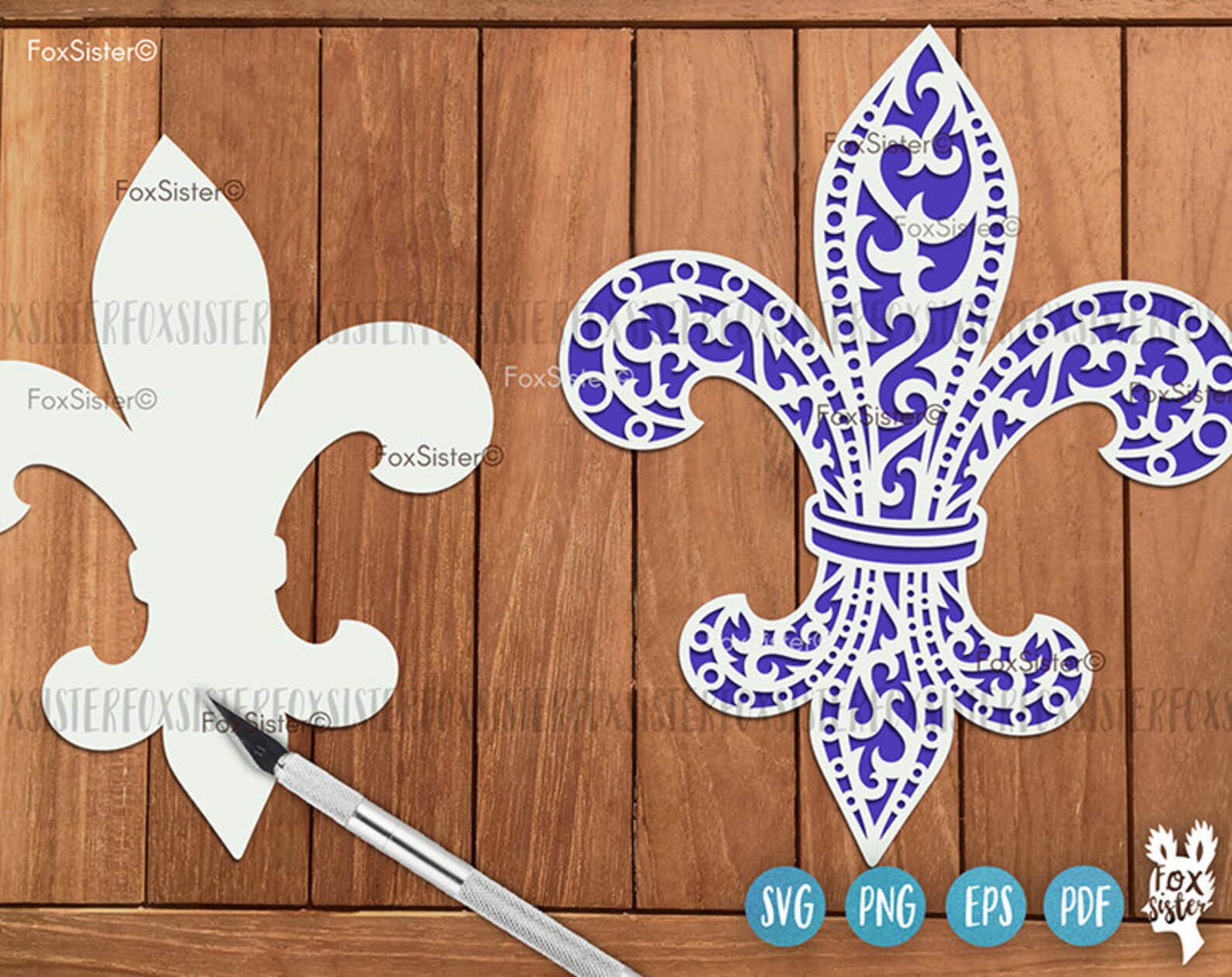 2 Fleur De Lis Svg Designs, Fleur De Lis Vector Clipart, Lily Svg ...