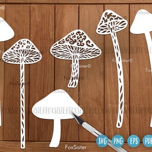 Mushroom Svg Bundle for Cricut, Silhouette and Laser Cutters, Mystical ...