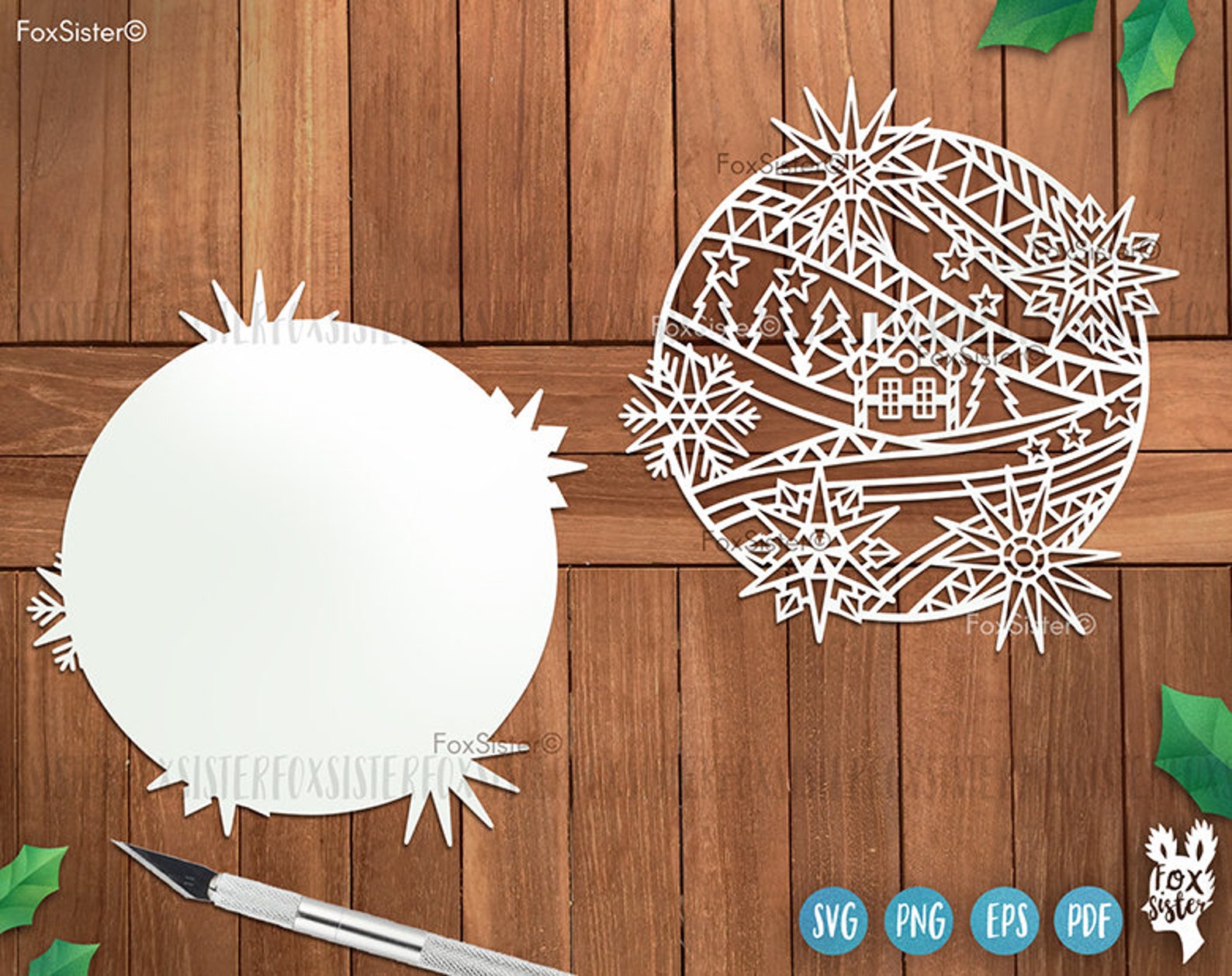 Winter House Svg for Cricut and Silhouette Christmas Svg | Etsy UK