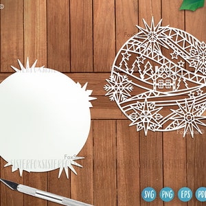 Winter House Svg for Cricut and Silhouette, Christmas Svg, Home Svg ...