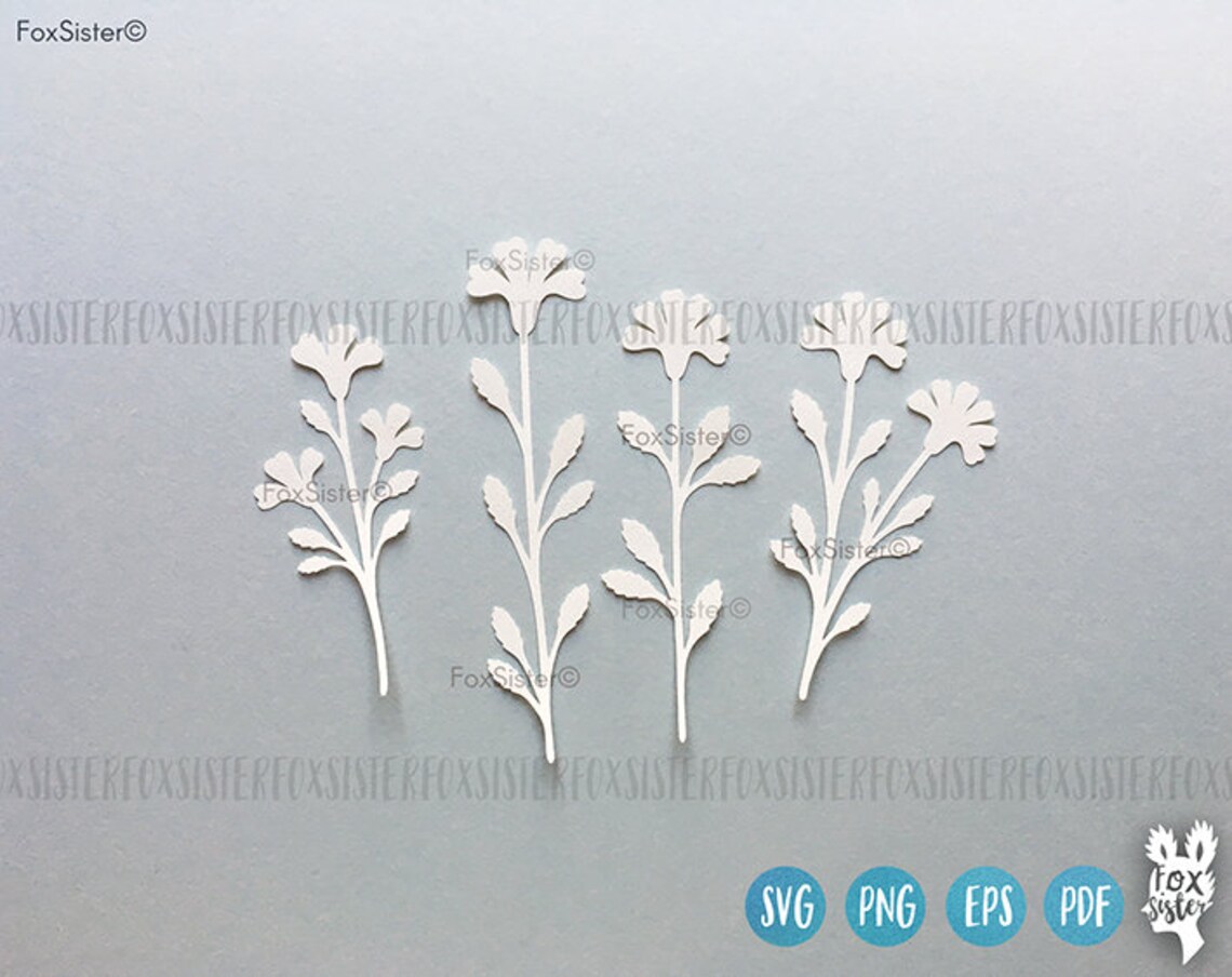 Flowers Svg Cut File Designs Floral Cutting Files Flowers - Etsy UK