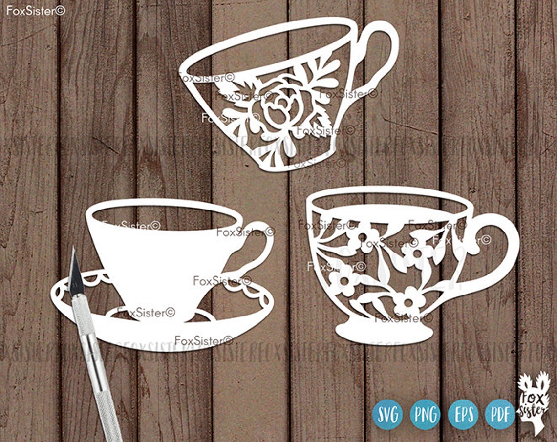 Coffee Tea Svg Cup Svg Bundle Tea Pot Clipart Cut Files | Etsy