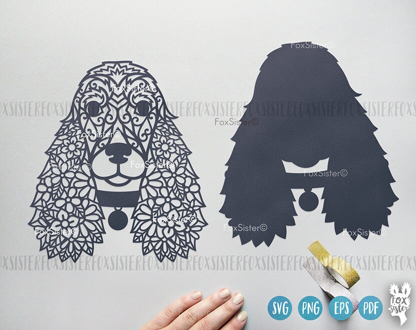 Spaniel Svg Cutting File for Cricut and Silhouette Spaniel | Etsy