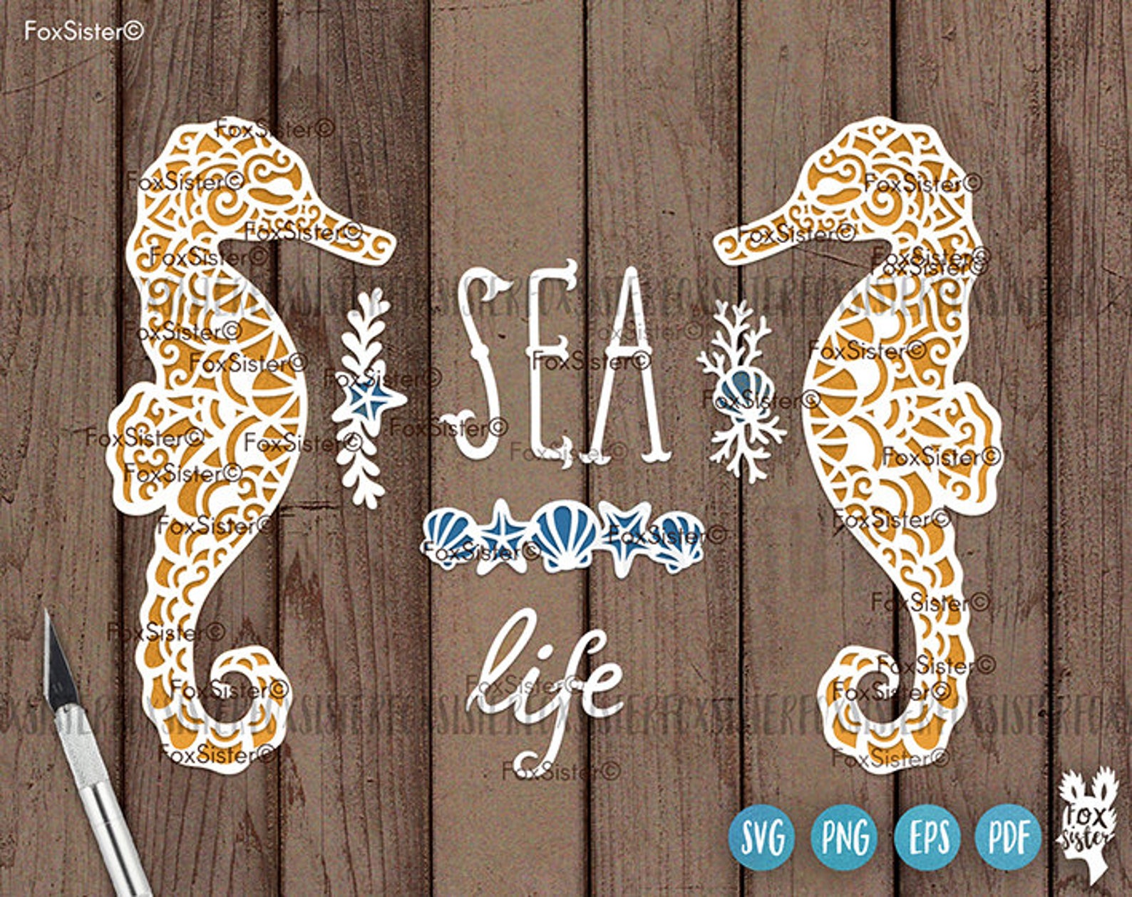 Seahorse Svg Sea Life Cut File Seahorse Clipart Ocean Svg | Etsy Australia