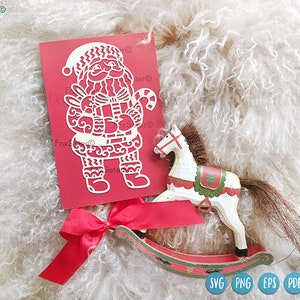 Santa Svg, Santa Svg Clipart, Santa Cricut Cut File, Santa Claus Svg ...