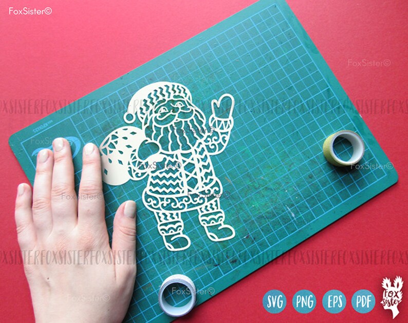 Santa Svg Santa Svg Clipart Santa Cricut Cut File Santa - Etsy