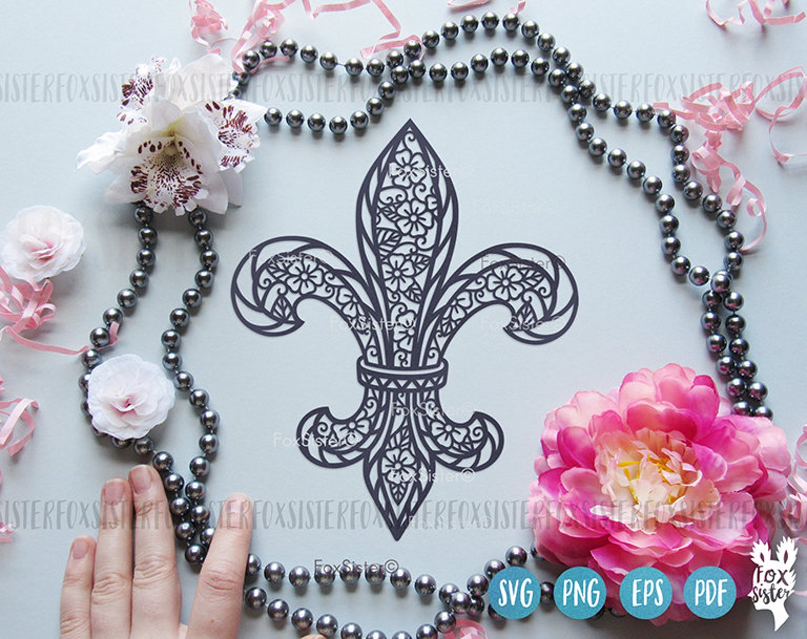 2 Fleur De Lis Svg Designs, Fleur De Lis Vector Clipart, Lily Svg ...