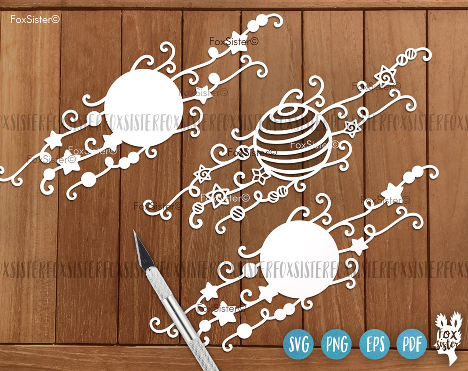 Planets Svg Bundle for Cricut and Silhouette Galaxy Svg - Etsy UK