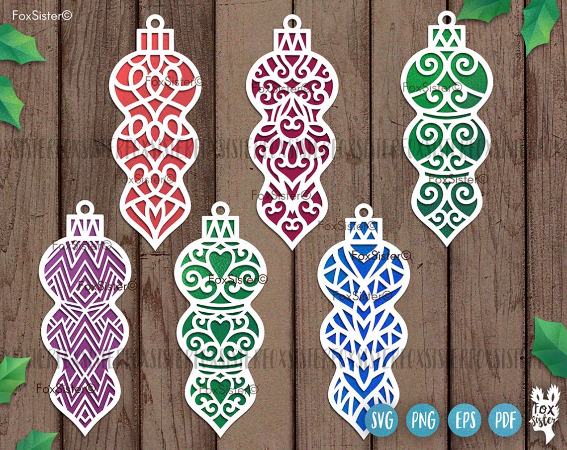 Christmas Bauble Svg Cut File Bundle for Cricut and - Etsy UK