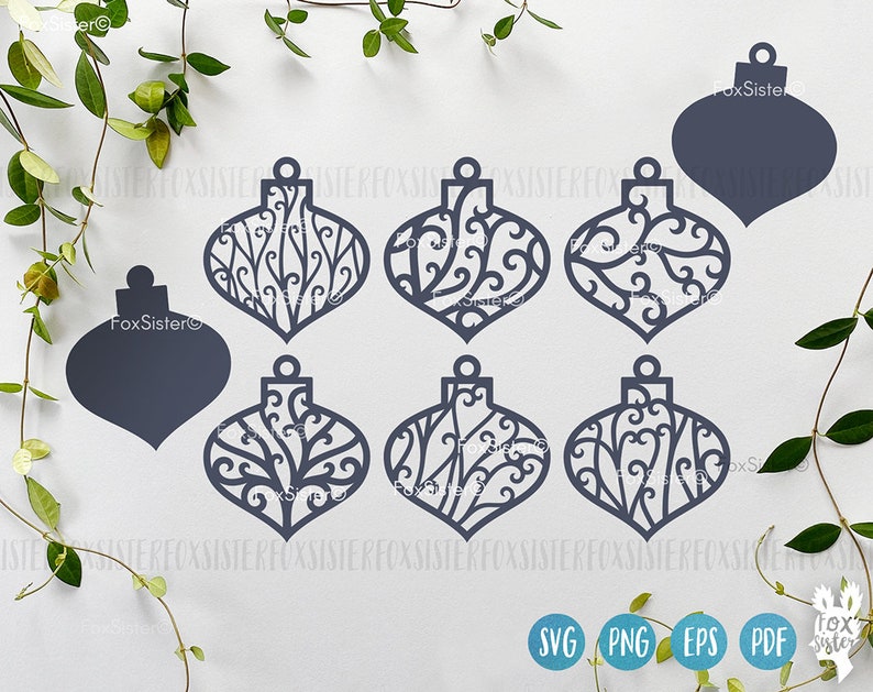 Christmas Bauble Svg Bundle Designs for Cricut and Silhouette - Etsy