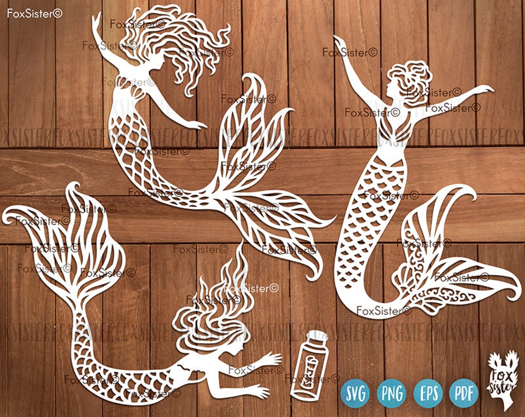 Mermaid SVG Bundle, Mermaids SVG File for Cricut, Little Mermaid Tail ...