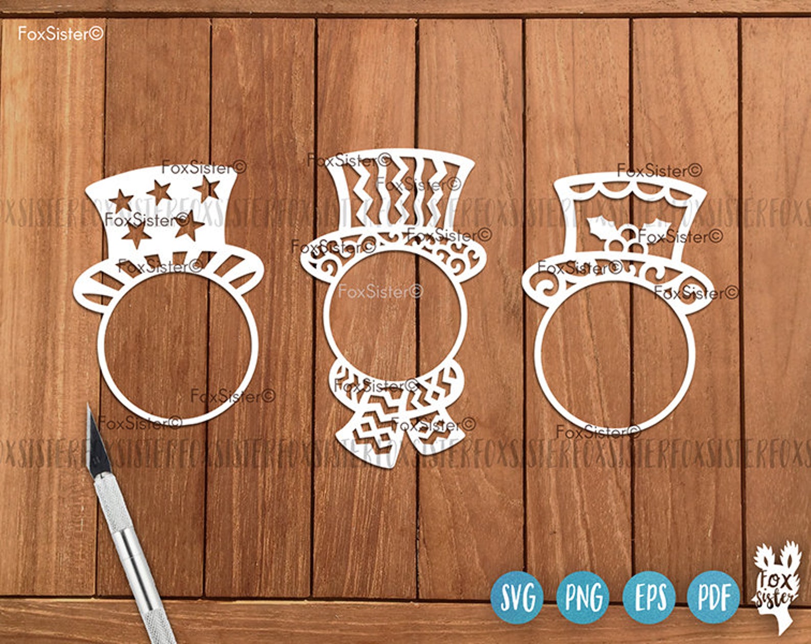 Christmas Monograms Svg Bundle, 6 Festive Monogram Frames Svg, Monogram ...