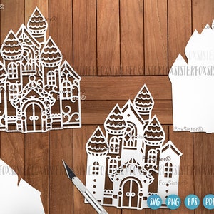 Castle Svg Cut File for Cricut and Silhouette, Cute Princess Castle Svg ...