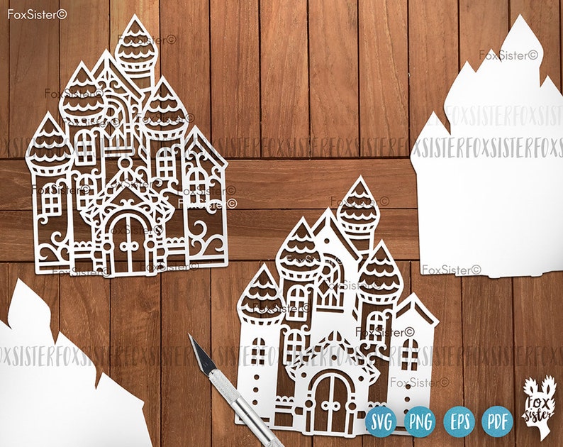 Castle Svg Cut File for Cricut and Silhouette, Cute Princess Castle Svg ...