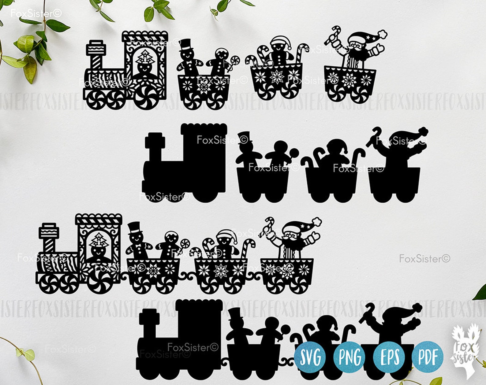 Train Set Svg Bundle Christmas Toy Svg Christmas Tree - Etsy