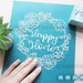 Happy Home Svg Template, Succulents Svg, Housewarming Papercut Template ...