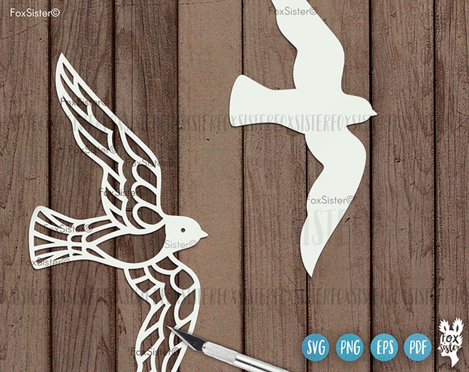 Bird Svg Bundle for Cricut and Silhouette, Birds Svg, Foxsister, Animal ...