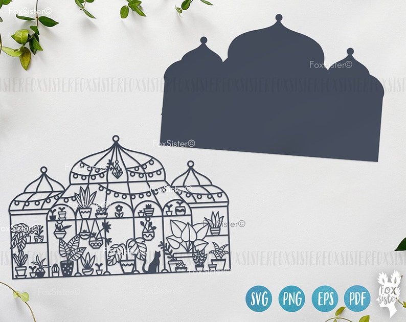 Greenhouse Svg Design for Cricut and Silhouette, Gardening Svg, Plants ...